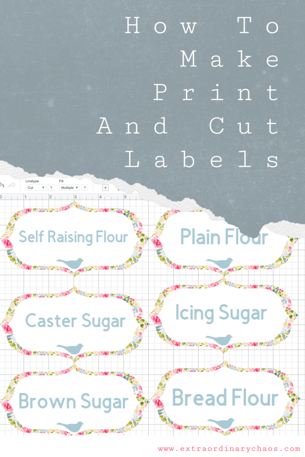How To Make Print And Cut Kitchen Labels With Cricut ⋆ Extraordinary Chaos