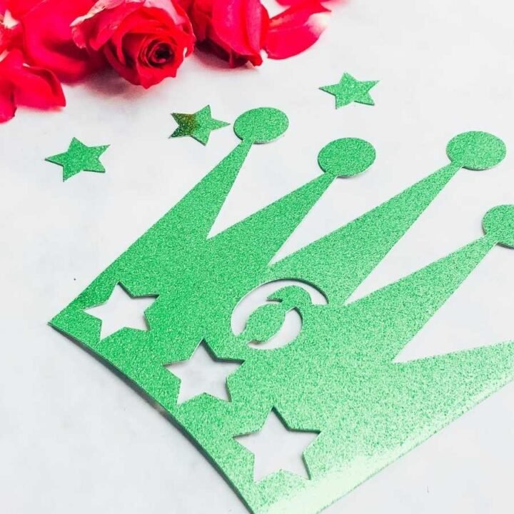 Free Crown Cake Topper SVG Template ⋆ Extraordinary Chaos