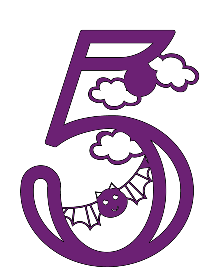 Halloween Alphabet Letters And Numbers SVG Set ⋆ Extraordinary Chaos