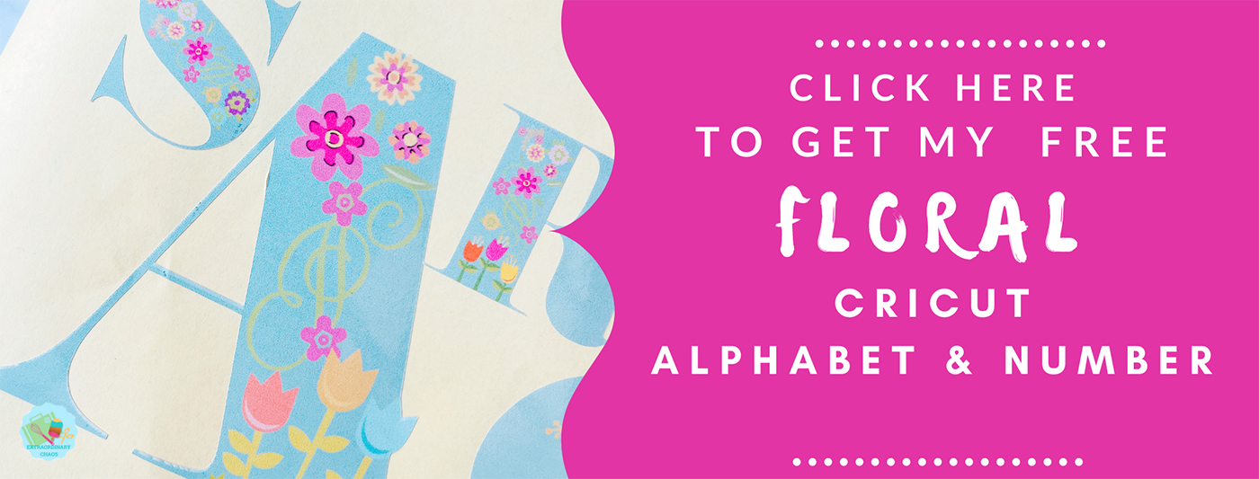 Printable Floral Alphabet For Crafting ⋆ Extraordinary Chaos