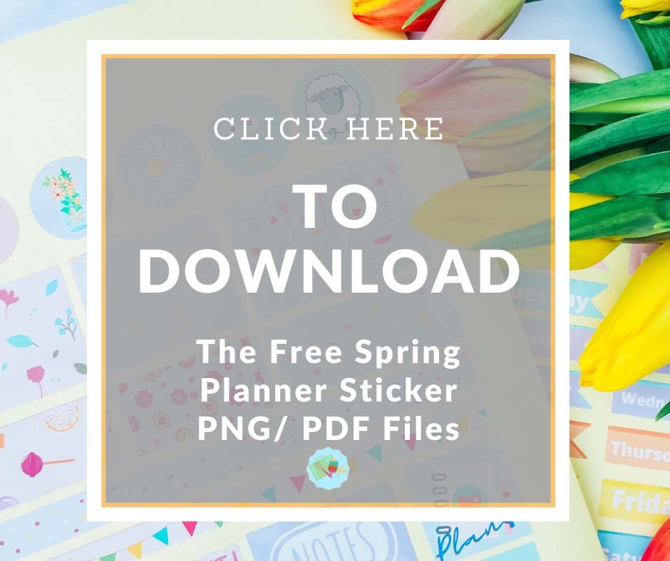Free Digital Planner Stickers (Spring 2025) ⋆ Extraordinary Chaos