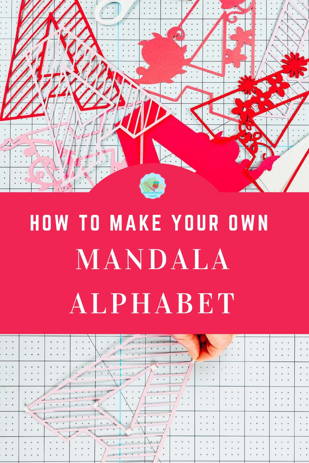 How To Make A 3D Mandala Alphabet (& Template)⋆ Extraordinary Chaos