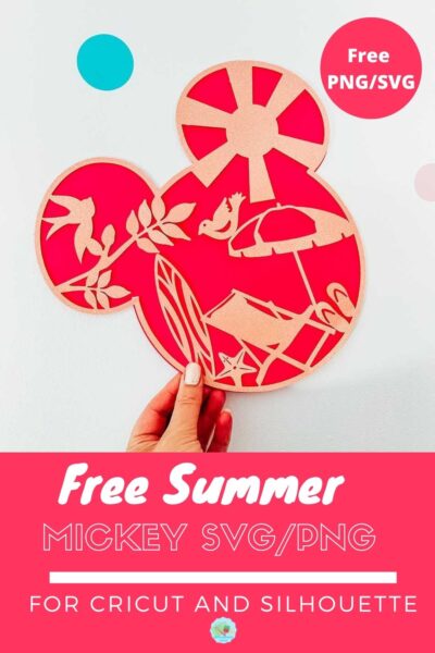 Summer Beach Mickey Mouse SVG Free File ⋆ Extraordinary Chaos