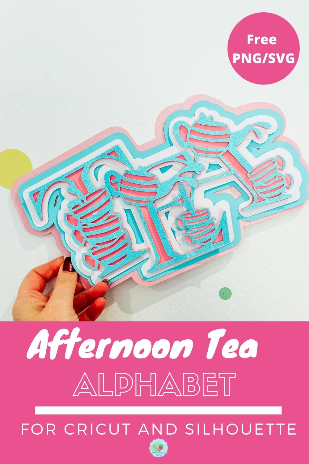 Teapot And Tea Cup SVG Alphabet Letters And Numbers ⋆ Extraordinary Chaos