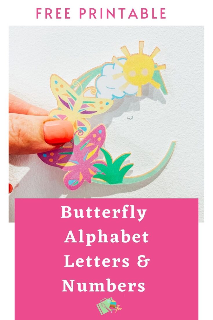 Free PNG Printable Butterfly Letters And Numbers ⋆ Extraordinary Chaos