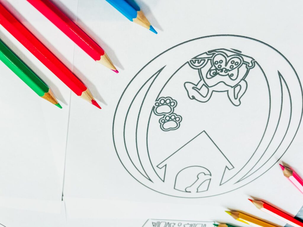 Dog Coloring Pages Printable Letters And Numbers ⋆ Extraordinary Chaos