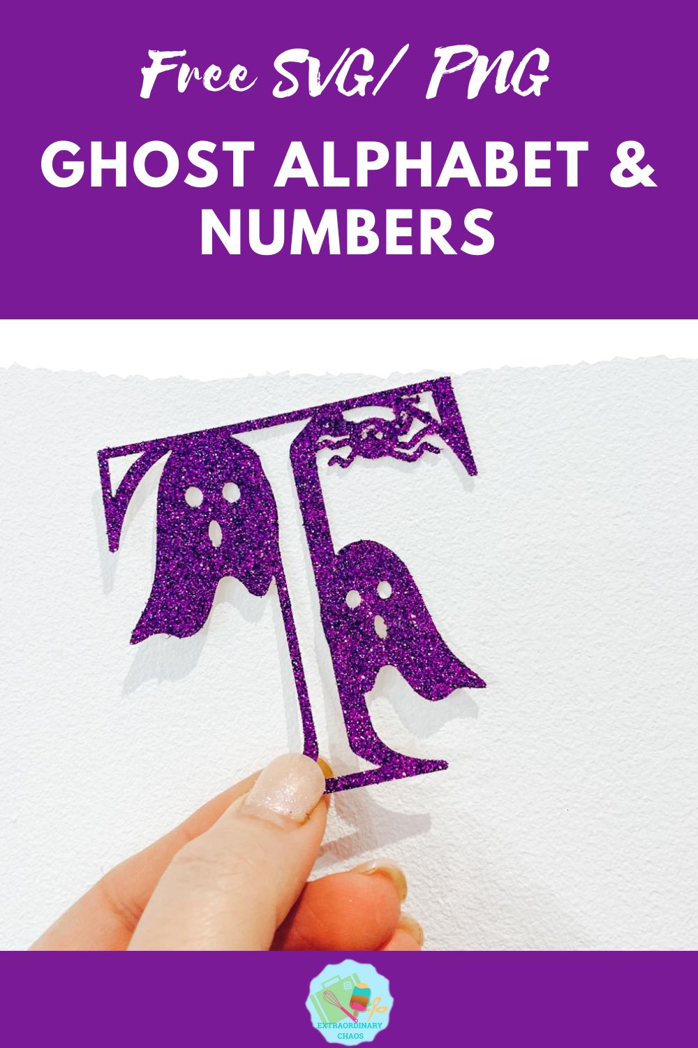 Free Halloween Ghost SVG Alphabet ⋆ Extraordinary Chaos