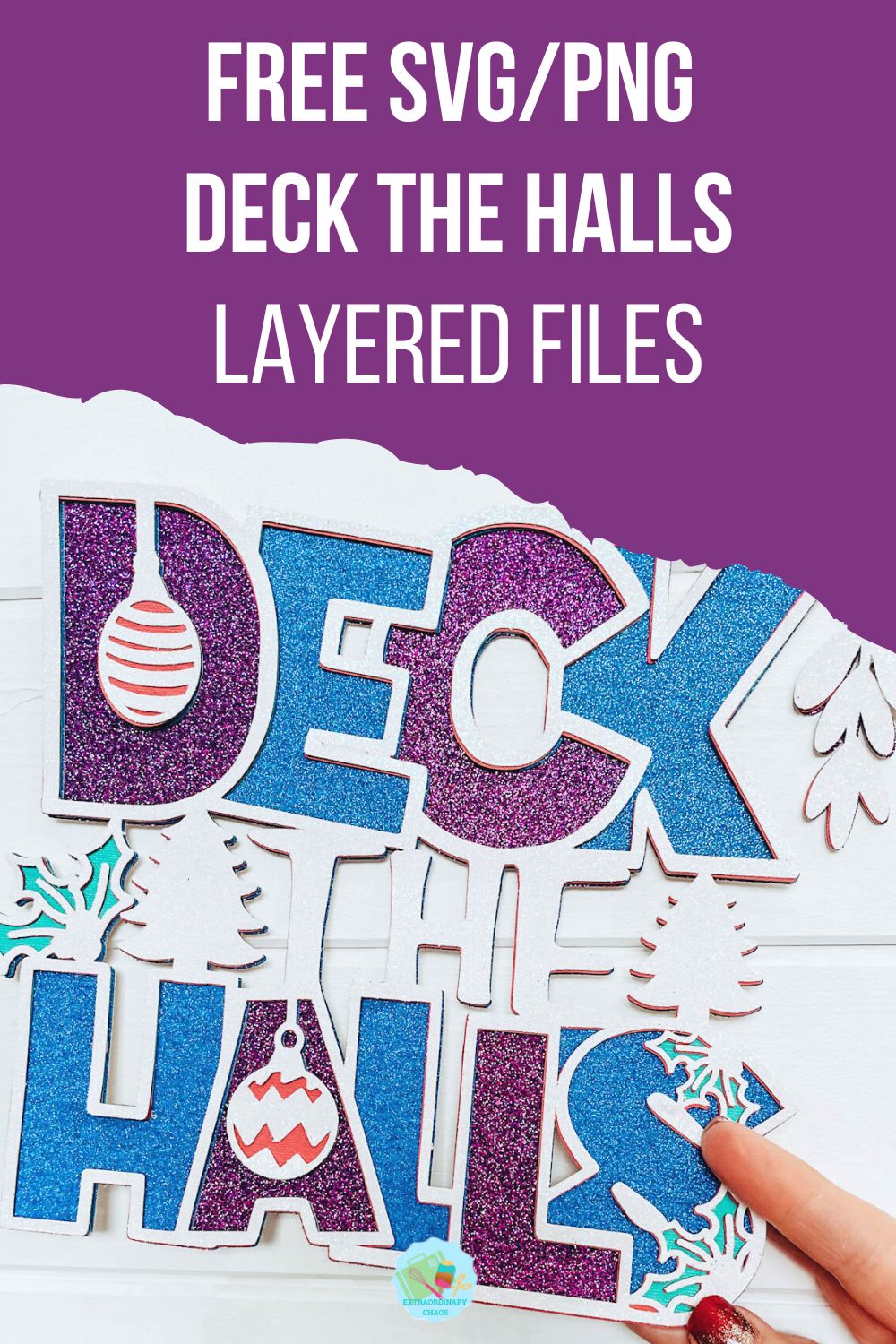 Free Deck The Halls SVG Layered File ⋆ Extraordinary Chaos