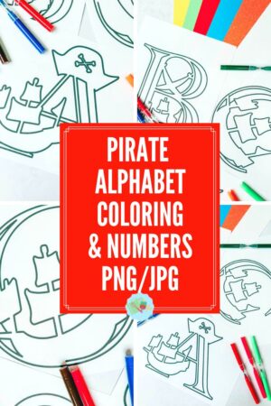 ABC Pirate Coloring Alphabet And Numbers ⋆ Extraordinary Chaos