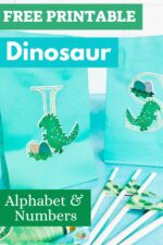 Dinosaur Alphabet Letters & Numbers ⋆ Extraordinary Chaos