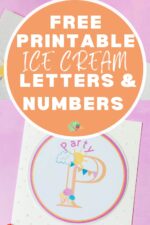 Free Printable Ice Cream Alphabet Letters and Numbers ⋆ Extraordinary Chaos