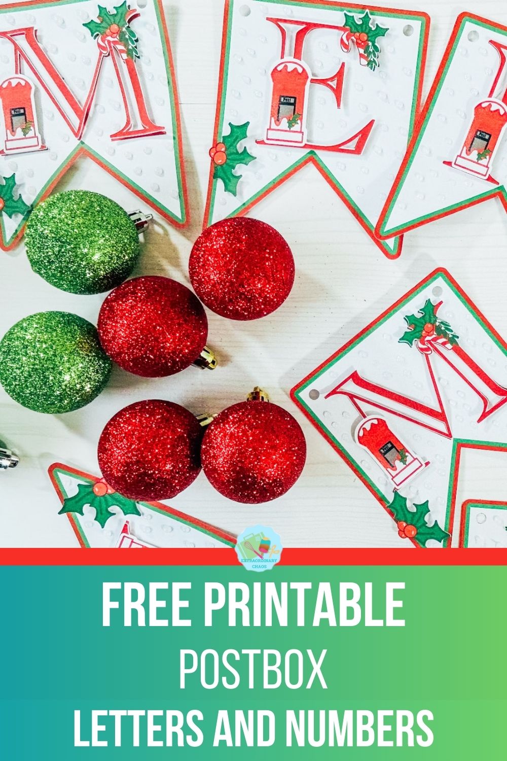 Free PNG Printable Christmas Postbox Alphabet letters and numbers ⋆ ...