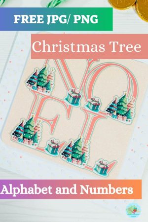 Free PNG Printable Christmas Tree Alphabet and Numbers ⋆ Extraordinary ...