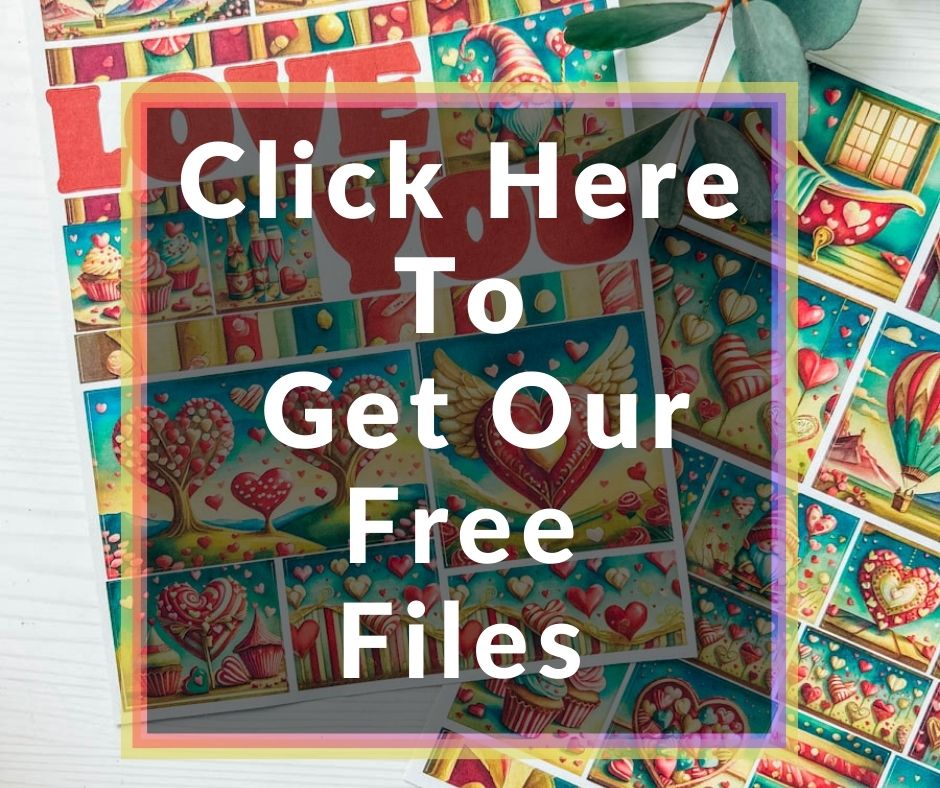 Free Printable Love Stickers Download For Cricut and Silhouette ⋆ ...