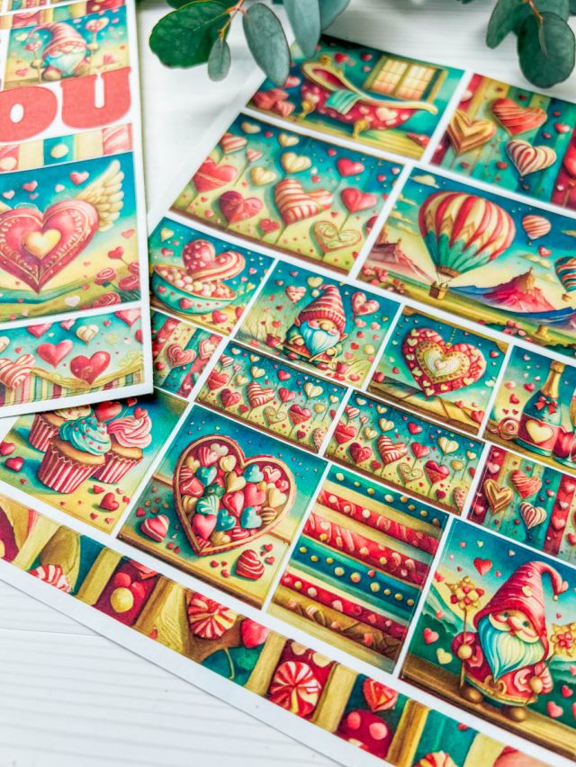 Free Printable Love Stickers Download For Cricut and Silhouette ⋆ ...