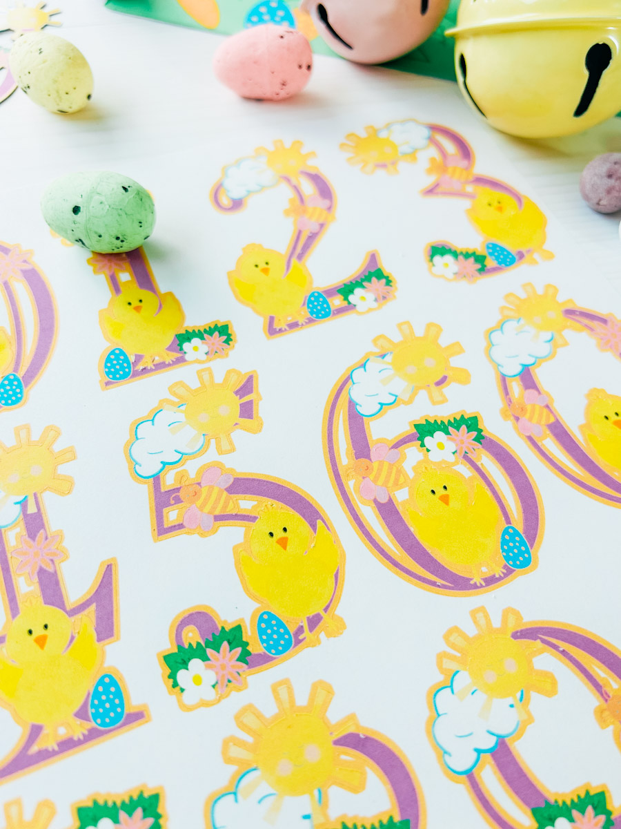 Free Easter Chick PNG Alphabet Letters and Numbers ⋆ Extraordinary Chaos
