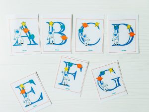 Free Printable Spaceman Alphabet Flash Cards ⋆ Extraordinary Chaos