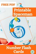 Free Printable Spaceman Number Flash Cards ⋆ Extraordinary Chaos