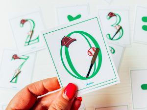 Free Printable Baseball Number Flash Cards ⋆ Extraordinary Chaos