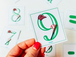Free Printable Baseball Number Flash Cards ⋆ Extraordinary Chaos