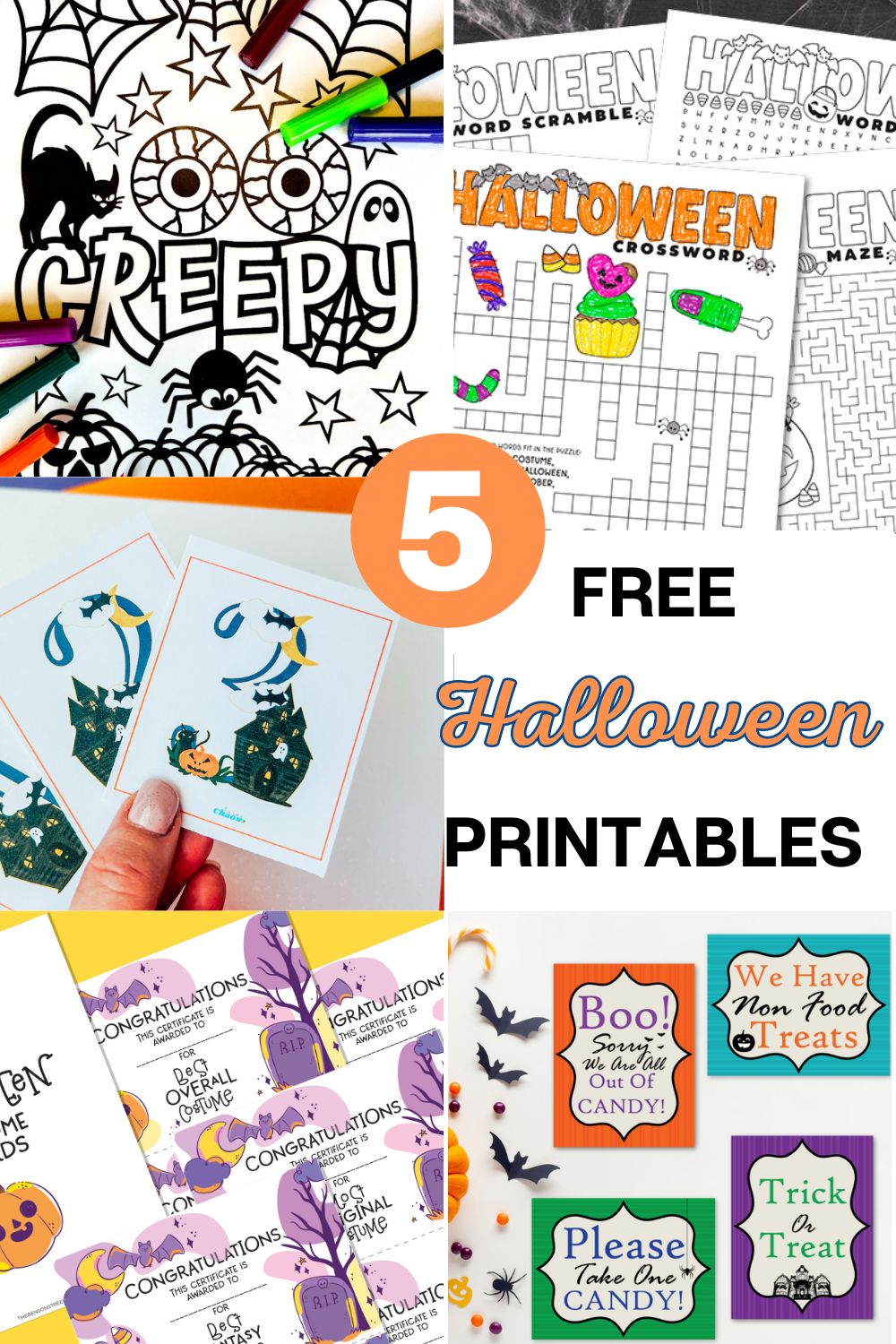 Free Printable Haunted House Number Flash Cards ⋆ Extraordinary Chaos