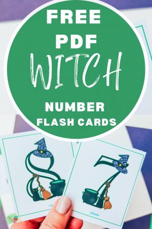 Free Printable Witch Number Flash Cards ⋆ Extraordinary Chaos