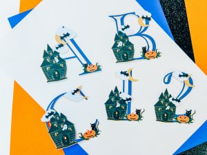 Free Printable PNG Haunted House Alphabet Letters and Numbers For ...