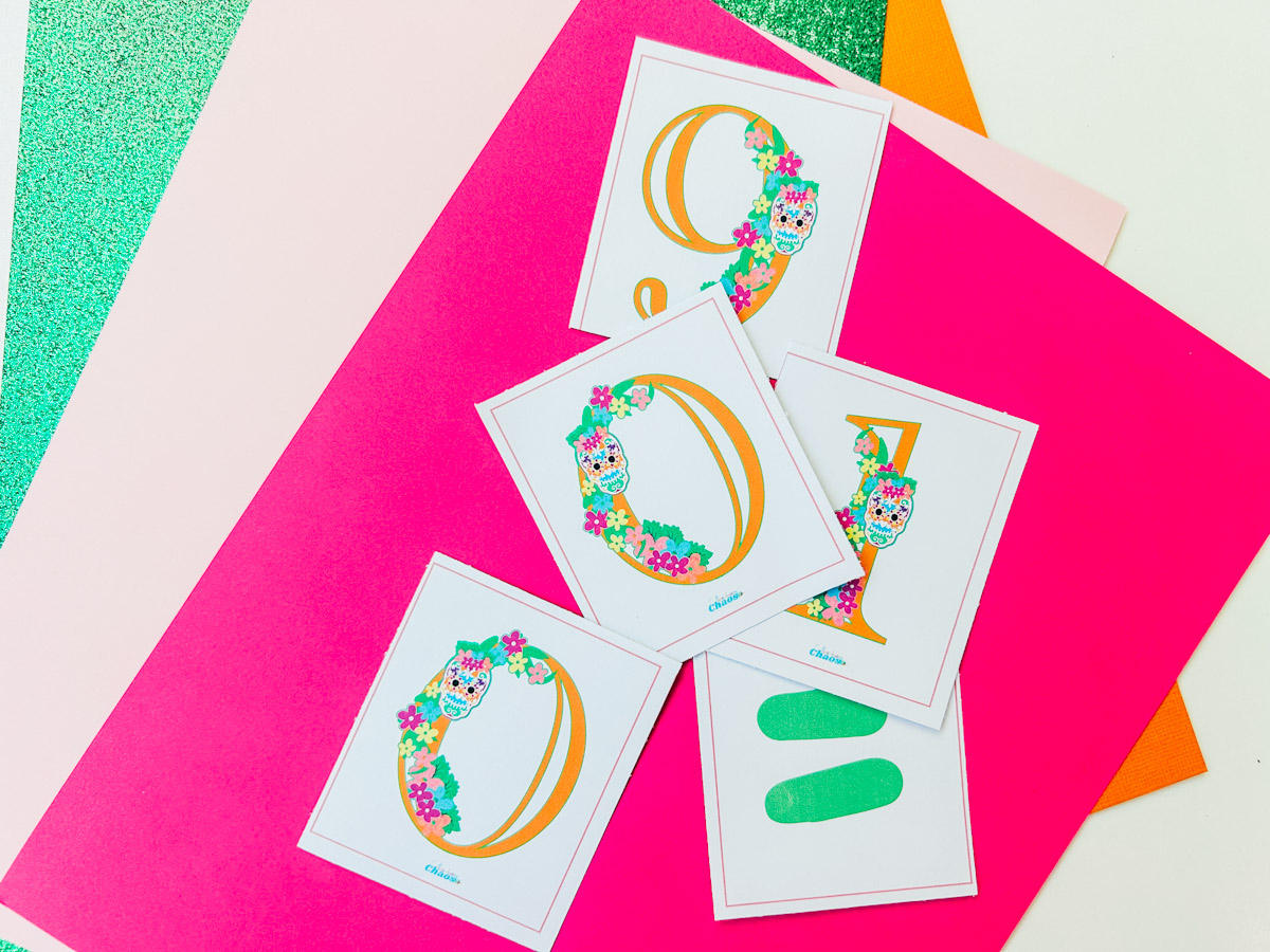 Free Printable Sugar Skull Number Flash Cards ⋆ Extraordinary Chaos