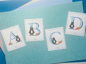 Free Printable PDF Penguin Alphabet Flash Cards ⋆ Extraordinary Chaos