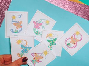 Free Printable Butterfly Number Flash Cards ⋆ Extraordinary Chaos