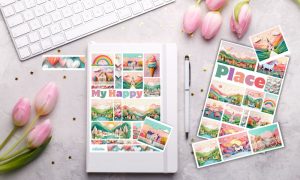 Free Printable Happy Place Planner And Scrapbooking Stickers ⋆ ...