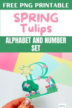 Free 3d Spring Tulips Alphabet and Numbers ⋆ Extraordinary Chaos