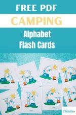 Free Printable Camping Alphabet Flash Cards ⋆ Extraordinary Chaos