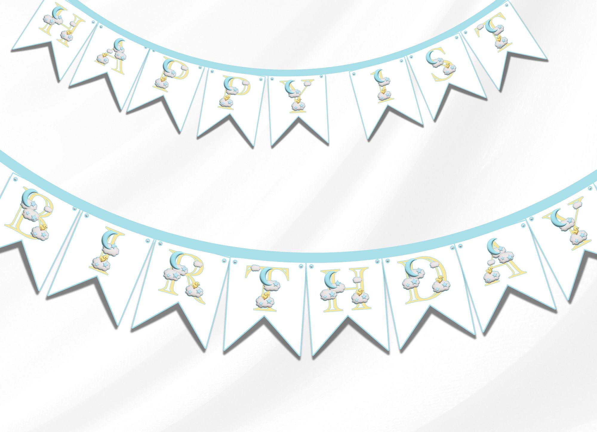 Free Happy 1st Birthday Banner Printable ⋆ Extraordinary Chaos