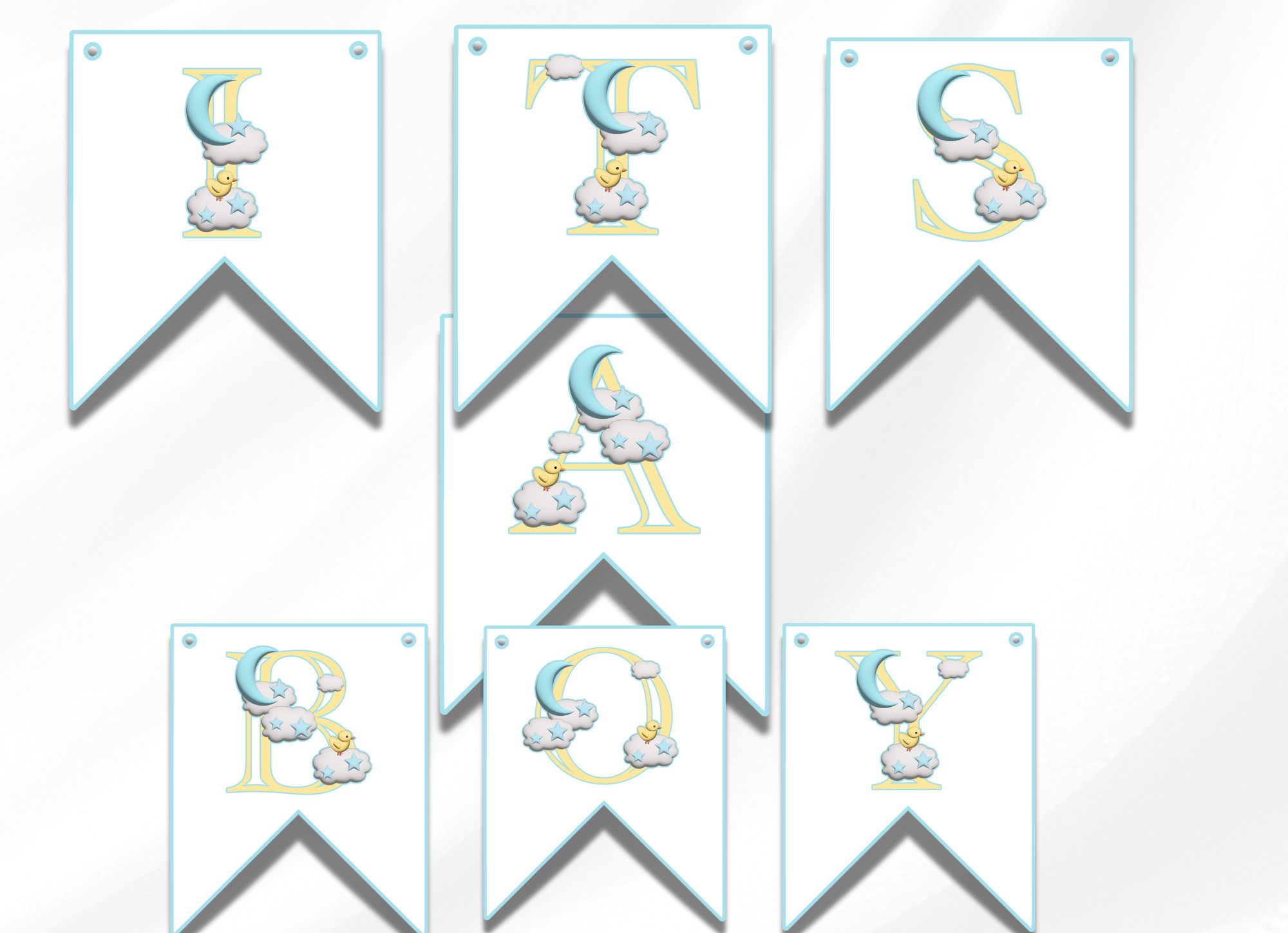 Free Printable It's a Boy Banner ⋆ Extraordinary Chaos