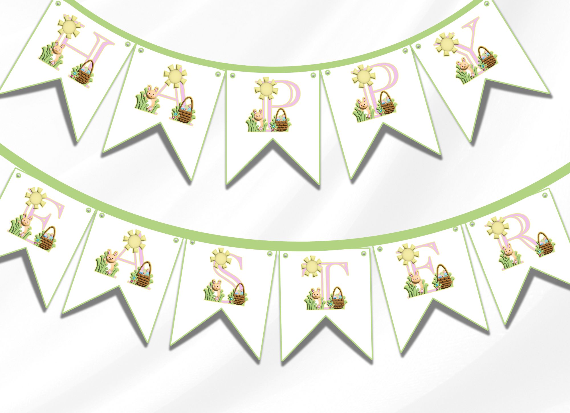 Free Printable Happy Easter Banner ⋆ Extraordinary Chaos