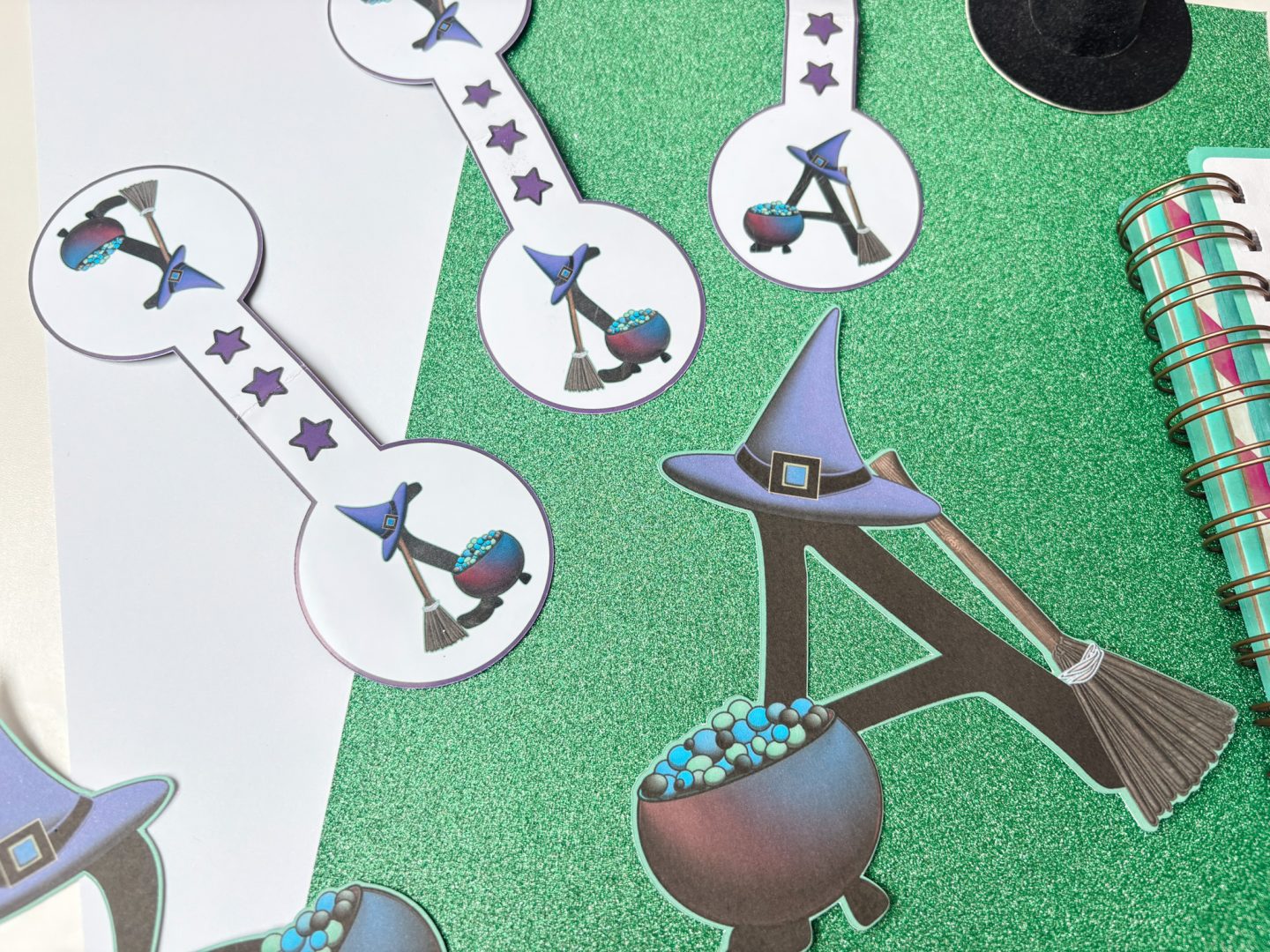 Free Printable Halloween Witch PNG Alphabet Letters and Numbers ⋆ ...